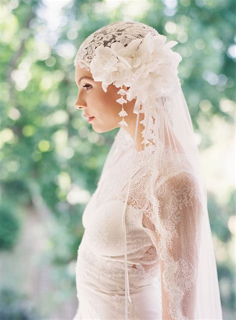 Bohemian Juliet Cap Wedding Veil Bridal Veils And Headpieces Bridal