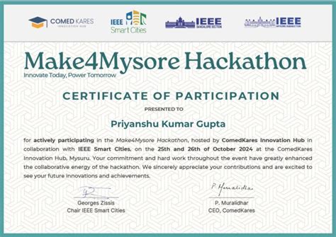 Make4mysore Hackathon Smartcities Innovation Professionaldevelopment Comedkares Ieee