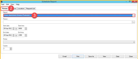frequently used scheduling reports