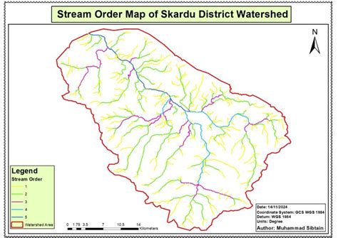 Muhammad Sibtain On Linkedin Stream Order Map Of Skardu District