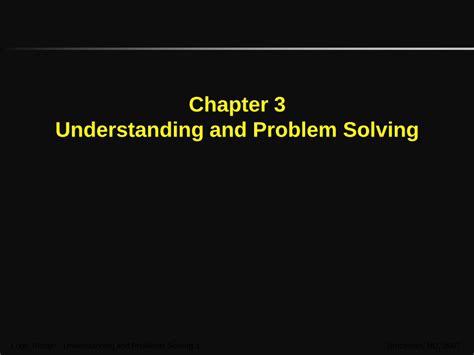 Pdf Chapter 3 Understanding And Problem Solving Dokumentips