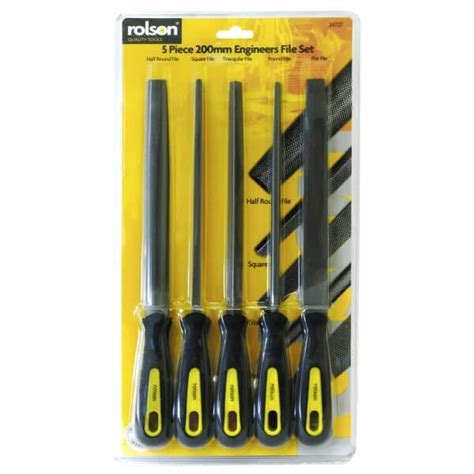 Rolson 5pc 200mm Engineers File 24727 Sprayster