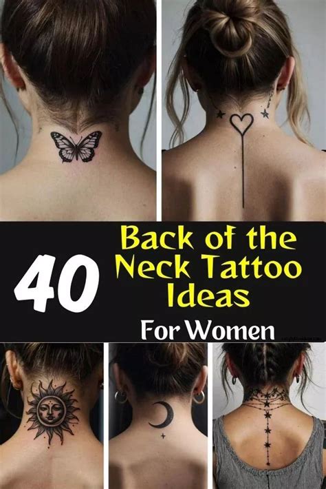 40 Back Of The Neck Tattoo Ideas For Women With Meaning Neck Tattoo