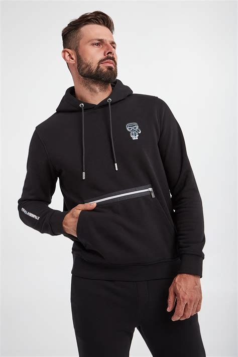 Мужское черное худи Karl Lagerfeld 523910.705089;990 — Ultrashop