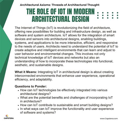 The Role Of Iot In Modern Architectural Design The Role Of Iot In Modern Architectural Design