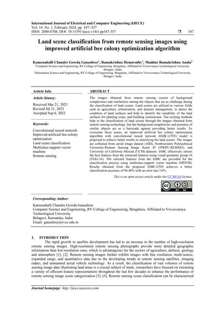 land scene classification from remote sensing images using improved