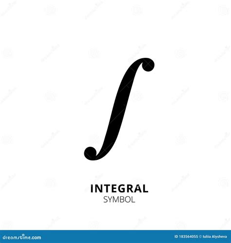Integral Symbol Cartoon Vector 184509041