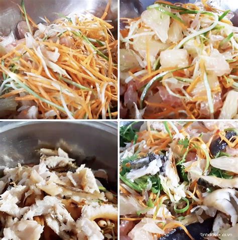 Cách Làm Gỏi Bưởi Khô Cá Lóc Thơm Ngon Chua Ngọt Hấp Dẫn Tại Nhà