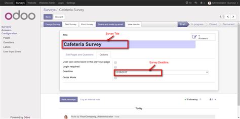 Odoo Website Survey Expiry Date Webkul