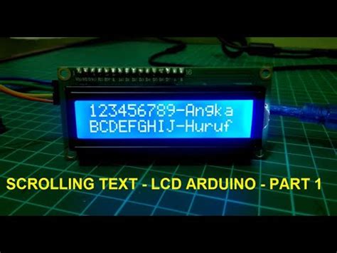 Scrolling Text LCD Arduino Part YouTube