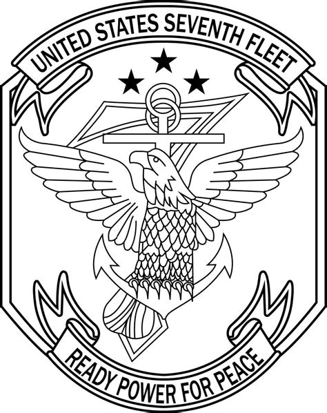 U S Navy Seventh Fleet Usn Numbered Fleet Patch Vector File Inspire Uplift