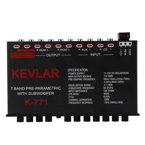 Car Audio Graphic Equalizer Metal Front Rear Subwoofer Variable Gain Desertcart Sri Lanka