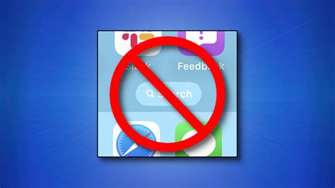 how to disable the home screen search button on iphone