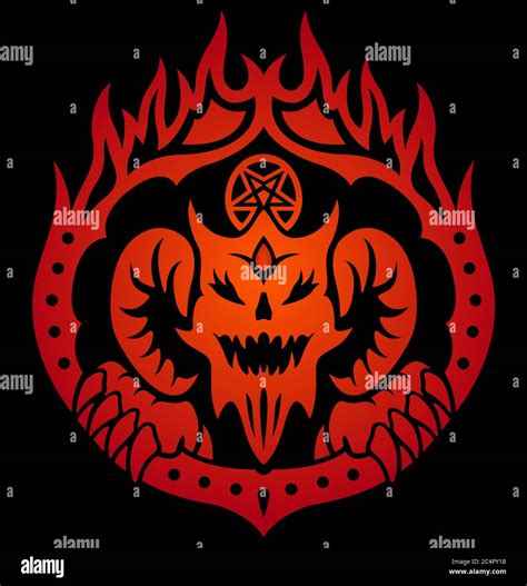 Fire Demons Stock Vector Images Alamy