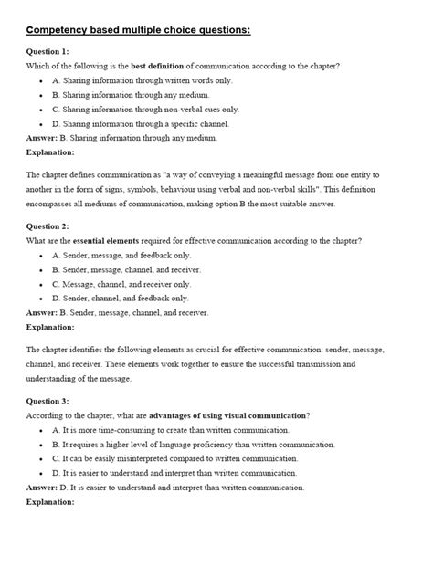 Class Ix Communication Skills Pdf Communication Nonverbal Communication