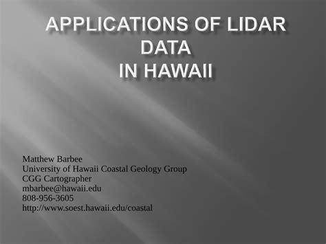 Pdf Applications Of Lidar Data Dokumen Tips