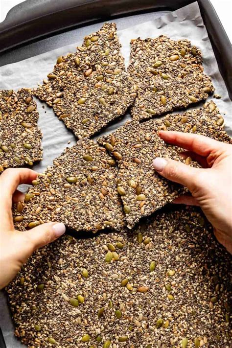 Seed Crackers Recipe Gf Protein Packed Vegan And Keto