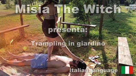 Mistress Misia Trampling At Summer Party Trampling Al Party In Giardino Lady Witch Bdsm