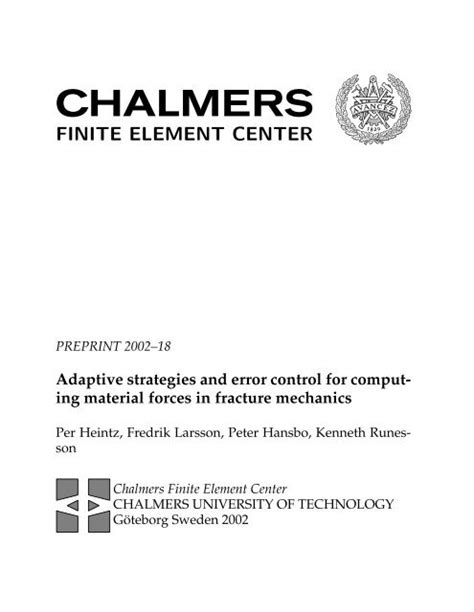 chalmers finite element center fenics project