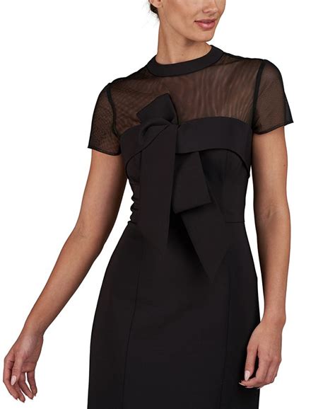 Js Collections Womens Mock Neck Scuba Bodycon Gown Macys