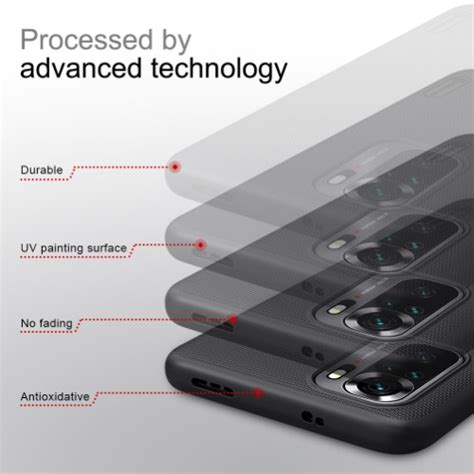 قاب محافظ نیلکین Xiaomi Poco M5s مدل Frosted Shield - ابیانو