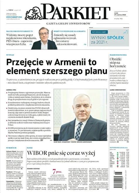 Środowy Parkiet A W Nim Min Stec Andrzej