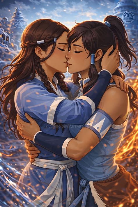 Katara X Korra By Ai Bso On Deviantart