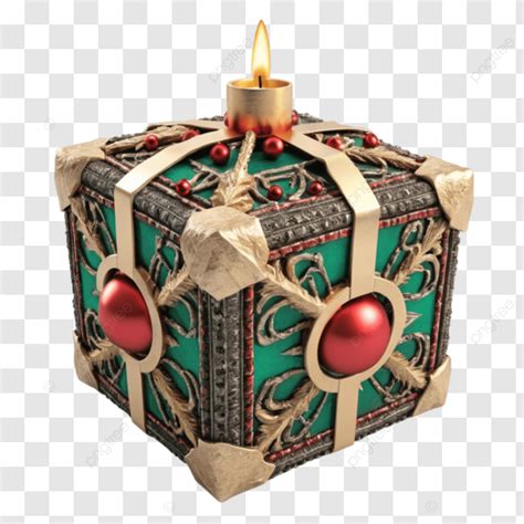 Spherical Ornament With Symmetrical Engravings Highlighted Green And Red Tones Spherical