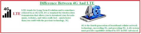 Difference Between G And LTE The Engineering Knowledge