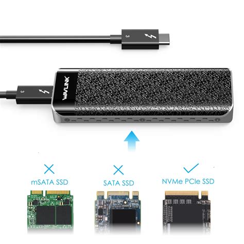 Wavlink USB C Thunderbolt 3 NVME внешний SSD корпус алюминиевый type-C ...