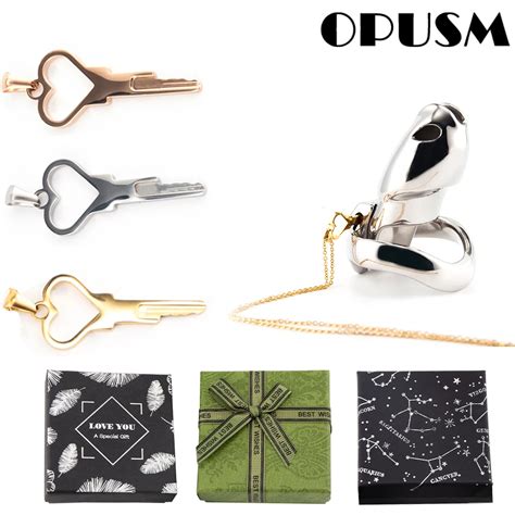 Heart Shaped Chastity Key Necklace Fits All Cages In Our Store Integrated Locks Key Holder Sex