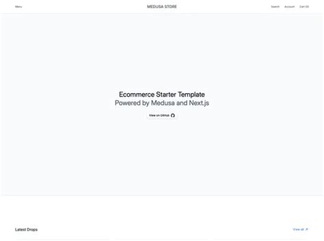 Nextjs Starter Medusa By Medusajs A Nextjs Template Built At Lightspeed