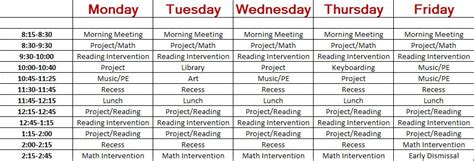 Third Grade Daily Schedule A Day In The Life Of A 3rd Grade Classroom