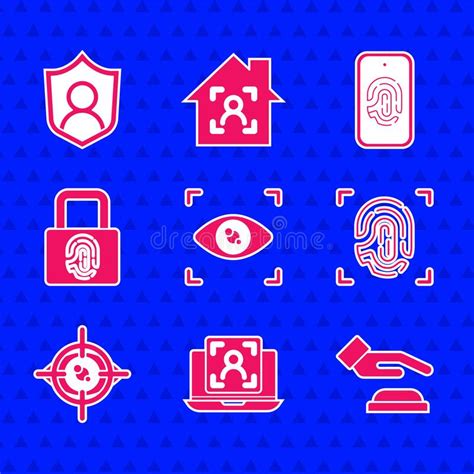 Set Eye Scan Laptop With Face Recognition Palm Print Fingerprint Lock Mobile Fingerprint