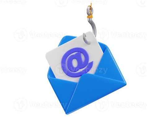 Phishing Email On Cyber Security Icon 3d Rendering Illustration