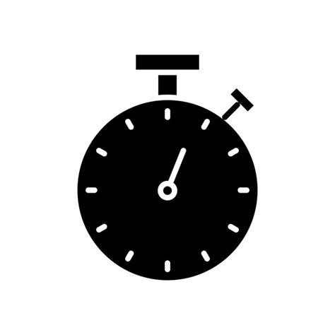 Premium Vector Stop Watch Icon Set Stopwatch Timer Chronometer Vector Symbol In A Black Filled