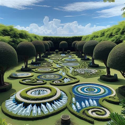 Eco Art Installation Creative Designs Using 7 Plastic Bottles Ai Art