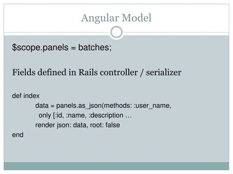 Ppt Rails And Angularjs Powerpoint Presentation Free Download Id