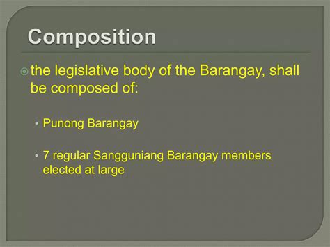 03 2 The Sangguniang Barangay Pptx