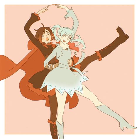 Ruby Rose And Weiss Schnee Rwby Drawn By Bata Rou Danbooru