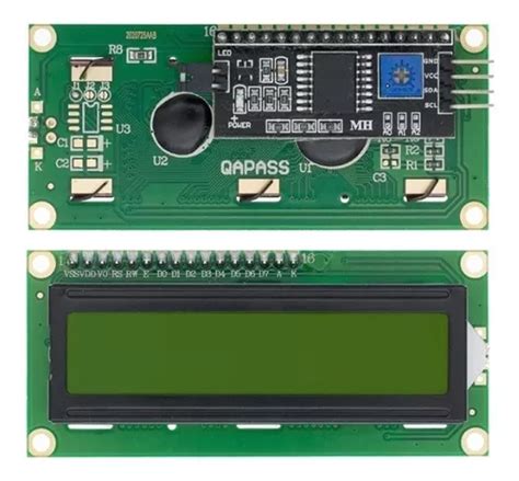 Pantalla 2x16 Display Verde Lcd 16x2 Con Interfaz I2c Hd4478 En Venta