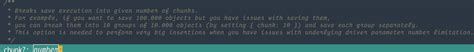 SaveOptions Chunk Is Very Confusion Issue Typeorm Typeorm GitHub