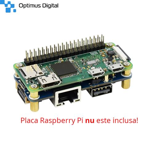 Hub Hat Pentru Seria De Placi Raspberry Pi Cu 3 Porturi Usb 20 Si 1 X Rj45