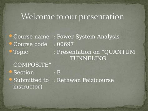 Ppt Quantum Tunneling Composite Dokumentips