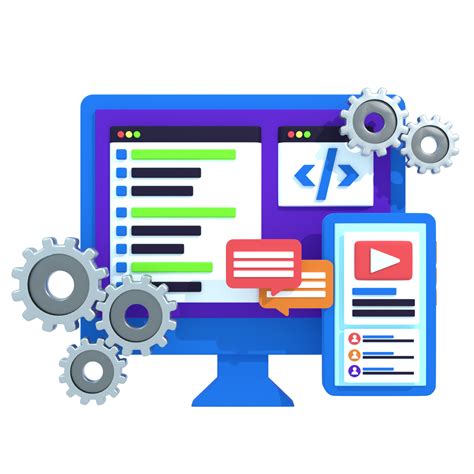 3d illustration of software development 36584129 png