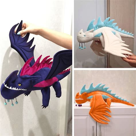 Shockjaw Dragon Plush Custom Color School Of Dragons How To Train