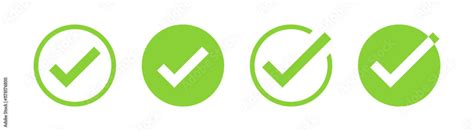 Check Mark Icon Button Set Check Box Icon With Right Or Correct