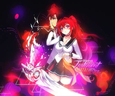 Phone Wallpaper Anime Shinmai Maou No Testament Chisato Hasegawa 949534