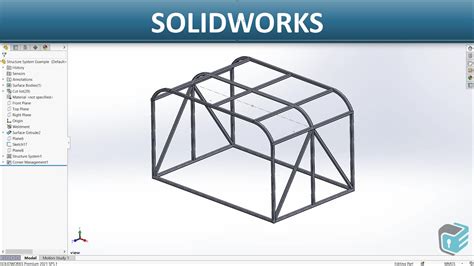 SOLIDWORKS How To Use The Structure System Command Example Case Study YouTube