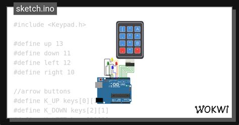Keyped In Leds Ino Wokwi ESP STM Arduino Simulator